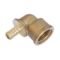 China Custom Precision Brass Machined Parts CNC Turned Elbow Thread Connectors 0.01mm Tolerance for sale