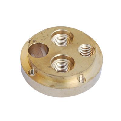China Custom Precision Brass Machined Parts CNC Turned Thread Connectors Fittings 0.01mm Tolerance for sale