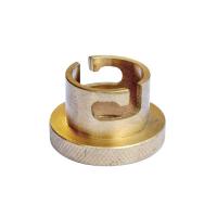 China Custom Precision Brass Machined Parts CNC Turned Tee Thread Connectors 0.01mm Tolerance for sale