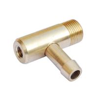 China Custom Precision Brass Machined Parts CNC Turned Fittings with +/-0.01mm Tolerance for sale