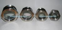 China Stainless Steel SS304 SS316 Oil Level Sight Glass 1/2 to 2 Inch NPT Thread Pressure Container View Port for sale