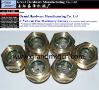 China Brass Oil Sight Gauge G3/8 BSP Bull's Eye Sight Glass Fluid Viewport 1/2 1 1-1/4 for sale