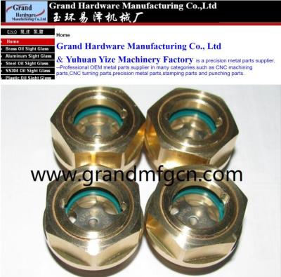 China Brass Oil Sight Glass Viewport 1/2 NPT Thread 2mm to 5mm Glass for Fuel Tank for sale