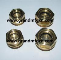 China Brass Oil Sight Gauge G3/8 BSP Bull's Eye Sight Glass Fluid Viewport 1/2 1 1-1/4 for sale