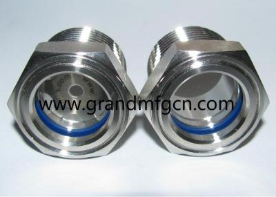 China Stainless Steel 316 NPT 1/4 Inch Fluid Level Sight Glass with Big Viewing Window 1