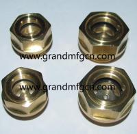 China Brass Oil Level Sight Glass G1 1/2 BSP Thread 5-10 Bar for Compressor Pump Gearbox for sale