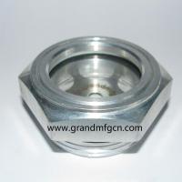 China Aluminum 6061 Oil Sight Glass G1 1/4 Inch Reducer Fluid Level Gauge 10 Bar for sale
