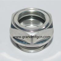 China Aluminum Oil Sight Window 1-1/4 BSP Thread Bull Eye Viewport for Gearboxes 5-10 Bar for sale