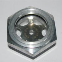 China Aluminum Oil Sight Window 1-1/4 BSP Thread Bull Eye Viewport for Gearboxes 5-10 Bar for sale