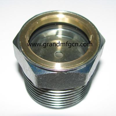 China Steel Oil Sight Glass 1 Inch NPT Bullseye Viewport for Air Compressor Pump 10 Bar for sale