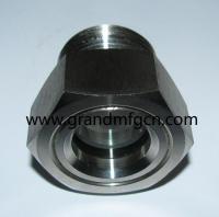 China Stainless Steel 316 Male NPT Thread Sight Glass 4Mpa Oil Level Gauge with Big Viewing Port for sale