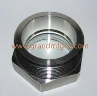 China Stainless Steel 316 Male NPT Thread Sight Glass 4Mpa Oil Level Gauge with Big Viewing Port for sale
