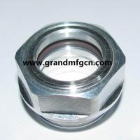 China Aluminum 6061 Oil Sight Glass G1/2 Thread 10 Bar Fluid Level Gauge for Gearbox for sale