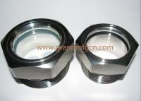 China M36x1.5 SS304 Oil Sight Glass Level Monitor with Locking Nut 2-5mm Glass for sale
