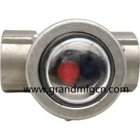China M36x1.5 SS304 Oil Sight Glass Level Monitor with Locking Nut 2-5mm Glass for sale