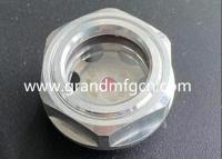 China Aluminum Oil Sight Plug G1/2 G3/4 G1 G1 1/4 BSP Thread Milled Hex Head Red Mark for sale