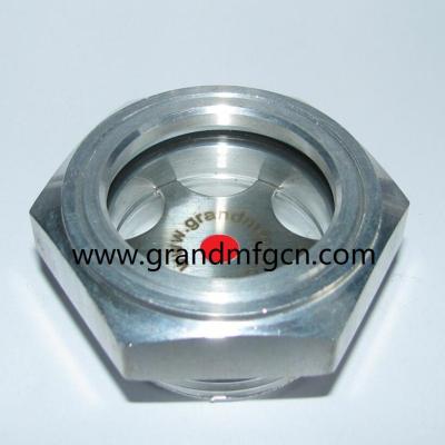 China M42x1.5 Aluminum Oil Level Sight Glass Gauge with SS304 Reflector 1Mpa for Gearboxes for sale
