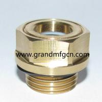 China Brass Oil Sight Glass Fluid Viewport BSP Thread 1/8 1/4 1/2 for Speed Reducer Compressor 5-10 Bar for sale