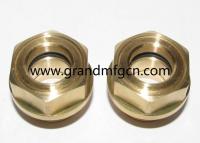 China M16x1.5 Brass Oil Level Sight Glass with Milled Hex Head 5-10 Bar for Gearboxes for sale