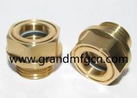 China M16x1.5 Brass Oil Level Sight Glass with Milled Hex Head 5-10 Bar for Gearboxes for sale
