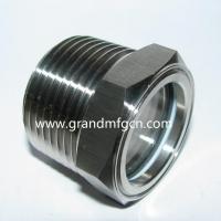 China Stainless Steel 304 Oil Sight Glass NPT 1/2 3/4 Inch Thread Oil Level Sight Port for Gearbox Pump for sale