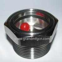 China Stainless Steel 304 Oil Sight Glass NPT 1/2 3/4 Inch Thread Oil Level Sight Port for Gearbox Pump for sale