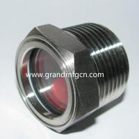 China Stainless Steel 304 Oil Sight Glass NPT 3/8 1/2 Inch Thread Oil Level Sight Port Without Reflector for sale
