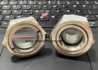 China Stainless Steel 304 Oil Sight Glass NPT 3/8 1/2 Inch Thread Oil Level Sight Port Without Reflector for sale