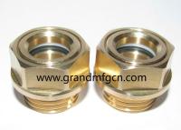 China Brass Oil Level Sight Plug M16x1.5 M18x1.5 M20x1.5 with Glass Indicator for Speed Reducers 5-10 Bar for sale