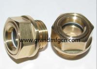 China Brass Oil Sight Glass G1/2 BSP Thread 5-10 Bar for Pump Compressor Gearbox for sale