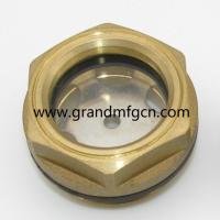 China Brass Oil Level Sight Glass 3/8 NPT Thread Hex Screw In Window Indicator 5-10 Bar for sale
