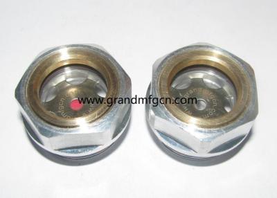 China Aluminum Oil Level Indicator Sight Glass M18 M20 M22 M24 Metric Thread 5-10 Bar for sale