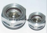 China 1/2 inch NPT Male Thread Heavy Duty Truck Radiator Dome Oil Sight Glass 3mm Borosilicate Glass for sale