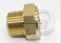 China 1/2 inch NPT Male Thread Heavy Duty Truck Radiator Dome Oil Sight Glass 3mm Borosilicate Glass for sale