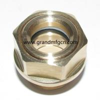 China Brass Oil Sight Glass G1 to G2 Male Threaded BSP NPT 5-10 Bar Fuel Tank Site Plug for sale