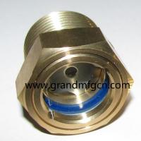 China Brass Oil Level Sight Glass Indicator 3/8 1/2 Inch NPT Thread Hex Screw-in 5-10 Bar for sale