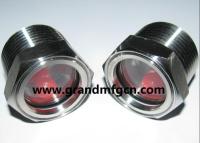 China 1 Inch MNPT Stainless Steel 304 Bullseye Oil Sight Glass 1MPa Tempered Glass for sale