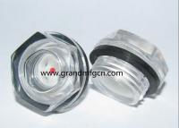 China Polycarbonate Oil Sight Glass BSP Thread G1/2 G3/4 G1 5-10 Bar Hydraulic Reservoir Level Indicator for sale