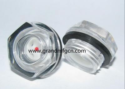 China PPMA Plastic Hex Oil Level Sight Glass BSP Thread G1/2 G3/4 G1 G1 1/4 G1 1/2 for Air Compressors for sale
