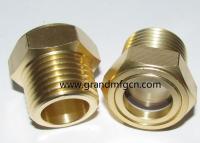 China Brass Oil Level Sight Glass Indicator 3/8 1/2 Inch NPT Thread Hex Screw-in 5-10 Bar for sale