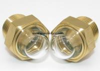 China G3/4 Brass Dome Oil Sight Glass Fluid Level Indicator 5-10 Bar BSP Thread for sale