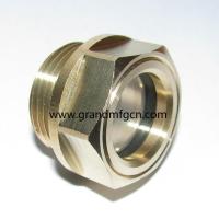 China Brass Oil Level Sight Glass G3/8 G1/2 BSP Thread 5-10 Bar Viewport Indicator for sale