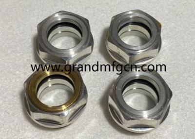 China Brass Aluminum Stainless Steel Oil Sight Glass G3/8 G1/2 G3/4 5-10 Bar Level Indicator for sale