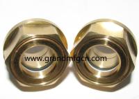 China Brass Oil Level Sight Glass Gauge 3/8 Inch MNPT Thread with Clear Glass 5-10 Bar for sale
