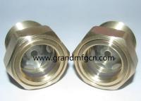 China Brass Oil Level Gauge 3/8 3/4 NPT Thread Dome Sight Glass Indicator 5-10 Bar for sale