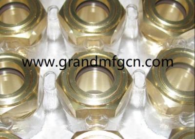 China Brass Oil Sight Glass NPT 1/2 to 1 Inch 5-10 Bar for Pump Gearbox for sale