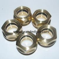 China Brass Oil Sight Glass Level Monitor NPT 3/8 to 1-1/4 Compressor Oil Gauge 5-10 Bar for sale
