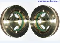 China Brass Oil Level Sight Glass G1 BSP Thread 2mm Glass Thickness for Pump Gearbox Compressor for sale