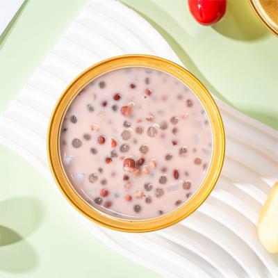 China Red bean sago with milk , Sweet and nourishing , Eat light meals instead , A must-have Hong Kong dessert in summer for sale