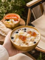 China Premium Peach Gum Tapioca Full Bowl Dessert Vegan No Additives Nutritious Ready to Eat for sale